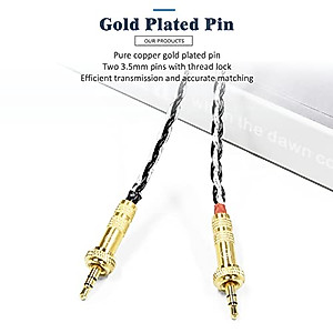 GUCraftsman 16 Strands 7N Single Crystal Copper/Silver Mixed Headphones Replacement Cables 4Pin XLR/2.5mm/4.4mm Balance for Sony MDR-Z7 MDR-Z7M2 MDR-Z1R (4.4mm Plug)