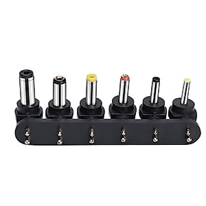30W Universal Adapter Adjustable AC to DC Switching Power Supply with 6 Selectable Connector Tips & 5V USB Charger Ouput, 3V to 12V Regulated Voltage Replacement for Speakers Router LED Strip Lights