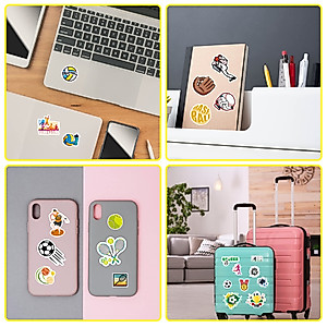 720 Counts Sports Party Favors Ball Sports Stickers Basketball Baseball Volleyball Football Soccer Tennis Stickers for Boys Girls Birthday Party Gifts decoration Water Bottles Laptop Skateboard