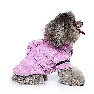 Medium Female Dog Clothes Pet Bath Hotel Nightgown Pajamas Bathrobe Apparel Towel Bathrobe Cat Clothes Teacup Chihuahua Sweaters