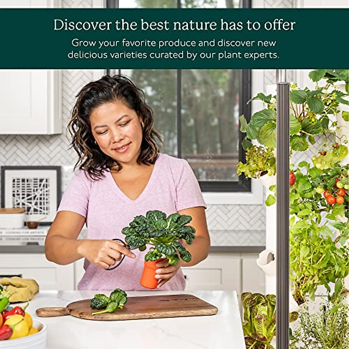 Gardyn 3.0 Hydroponics Growing System & Vertical Garden Planter - Includes 30 Non-GMO Indoor Plants, Herbs & Vegetables for Your Home Indoor Gardening System | Next Generation of Indoor Smart Gardens