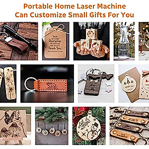 Laser Engraver WAINLUX K6 Pro, 3000mW Laser Engraving Machine, 0.05mm Accuracy, BT Connection Portable Mini Laser Cutter Engraver Tool for Wood Vinyl Leather Glass, DIY Art, Logo Design