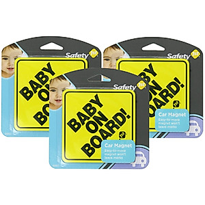 Safety 1st Baby On Board Sign Magnet, 3 Count