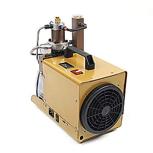 CNCEST 110V High Pressure Electric PCP Air Compressor 30MPa 4500PSI Diving Pump, Water Cooling, 130L/min Air Output, 2800r/min Motor speed