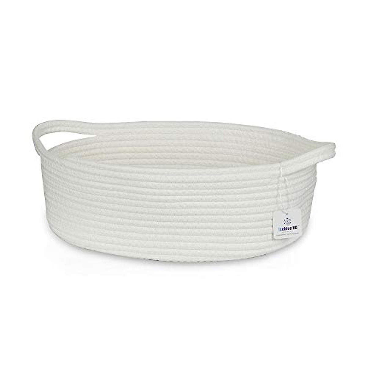 ICEBLUE HD White Cotton Rope Storage Basket Hand Towels Basket Cloth Material Organizer Cat Basket