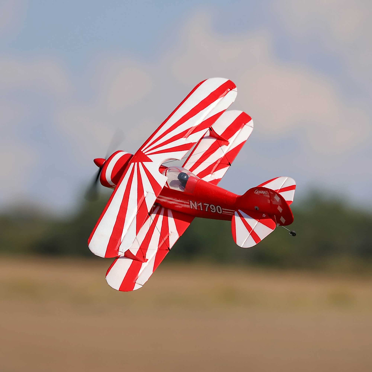 E-flite RC Airplane UMX Pitts S-1S BNF Basic Transmitter Battery and Charger Not Included with AS3X and Safe Select EFLU15250