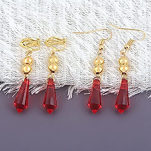 Genshin Impact Tartaglia Earrings - Anime Game Hook Earrings - Cosplay Jewelry for Womens (dangle)