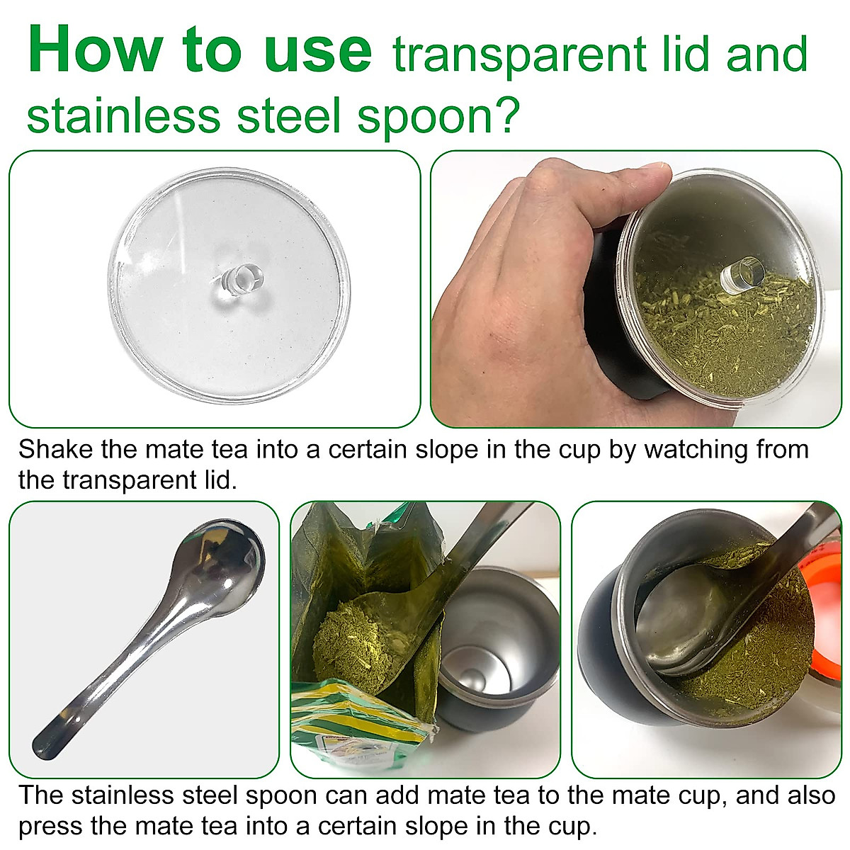 NestEcho Yerba Mate Cup Yerba Mate cup mate Cup Gourd Shape with a double-walled stainless steel structure set kits