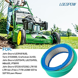 394018 394018s Air Filter for Briggs and Stratton bs-394018 272490 392642 5050D 5050H 5050B for John Deere LG394018JD GT235 GT235E LTR155 LTR166 LT166 LT170 LX288 SST16 SST18 Mower