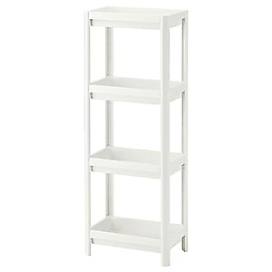 HIEEY 4 Tier Bathroom Shelf,Bathroom Rack, Shelves Organizer, for Bathroom Laundry Pantry Kitchen Narrow Places