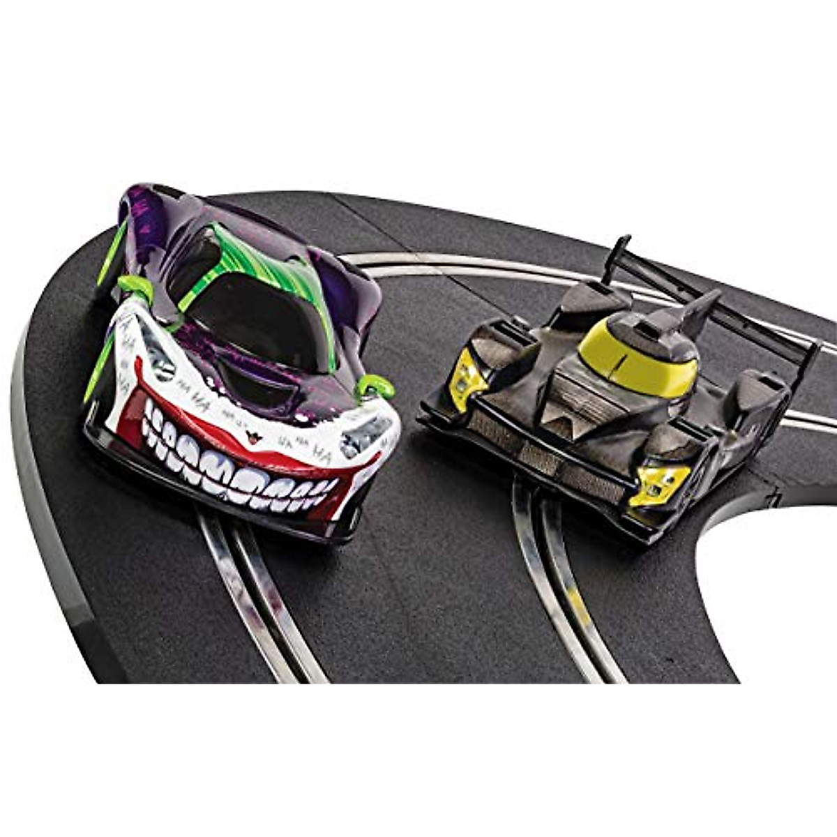 Scalextric Batman vs Joker 1:32 Spark Plug Slot Car Race Track Set C1415T, Black
