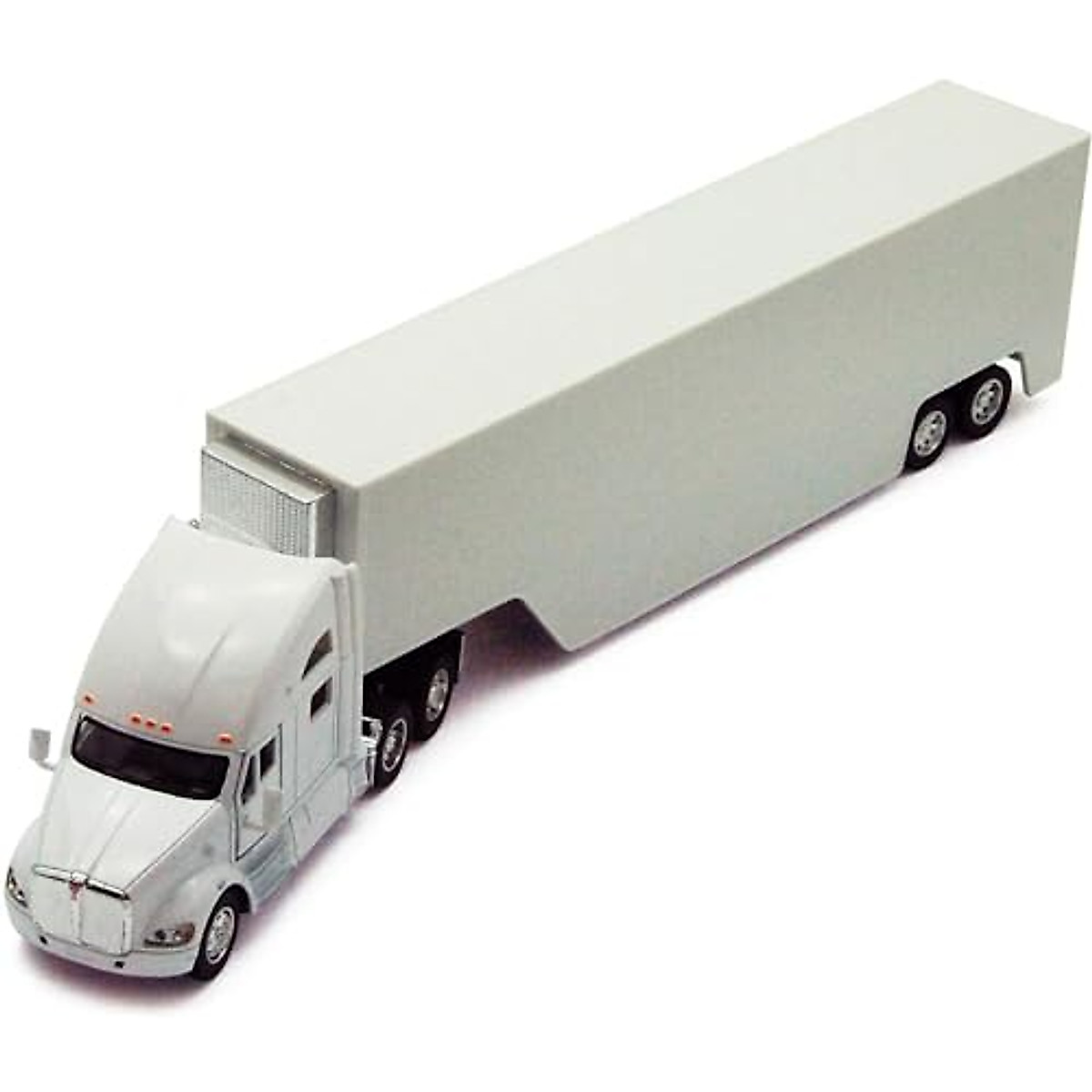 KiNSMART 1:68 Kenworth T700 Container Truck Die Cast Metal Model Toy (White NO Decal)