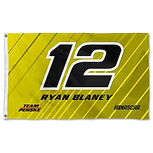 Bayyon Penskes Ryan Blaney #12 Flag 3x5Feet for Car Fans with Brass Grommets