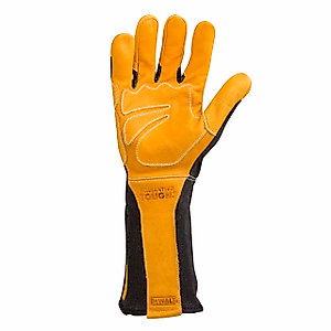 DEWALT Premium TIG Welding Gloves, Adjustable, Gauntlet-Style Cuff, Large