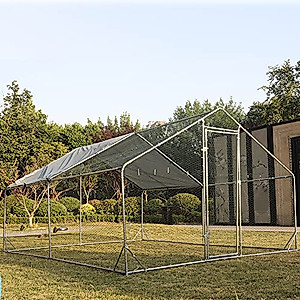 4-Tier 32" Small Animal Metal Cage Height Adjustable with Lockable Casters Grilles Pull-Out Tray for Rabbit Chinchilla Ferret Bunny Guinea Pig Squirrel Hedgehog(Grey)