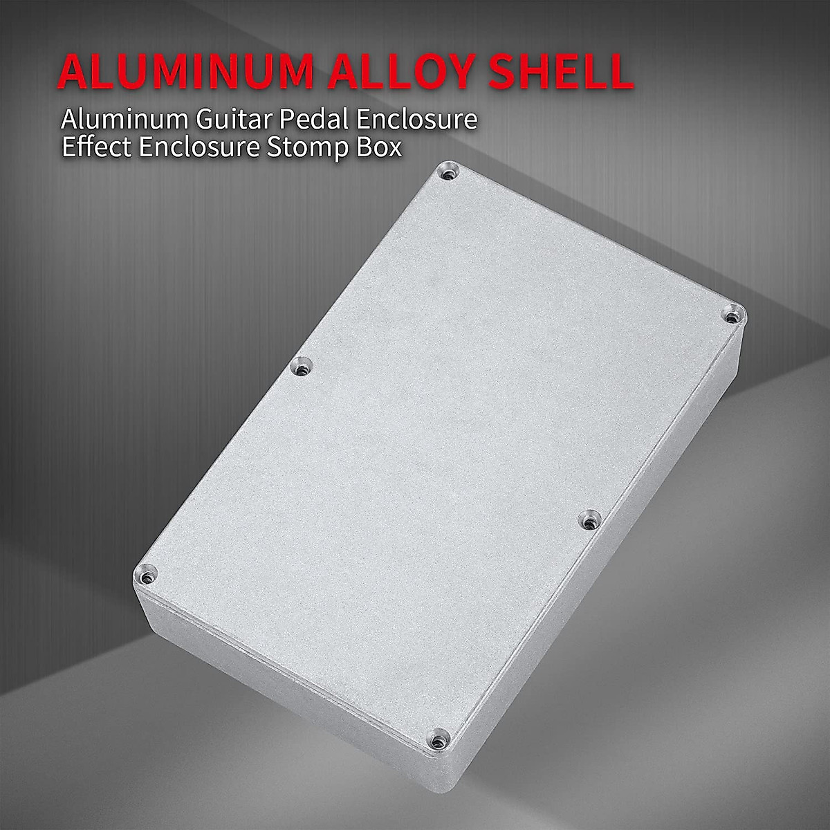 DaierTek 1590DD Guitar Effect Pedal Stomp Box Enclosure Diecast Metal Aluminum 7.40" X 4.70" X 1.46" Inches 188mm X 120mm X 37mm Housing Size