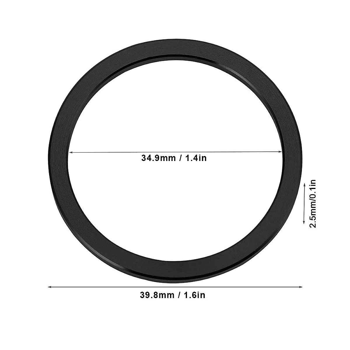 Bottom Bracket Spacer, 15pcs Bottom Bracket Gasket Washer, Aluminum Alloy Hub Washer Hub Spacer for Road Mountain Bike(Black)