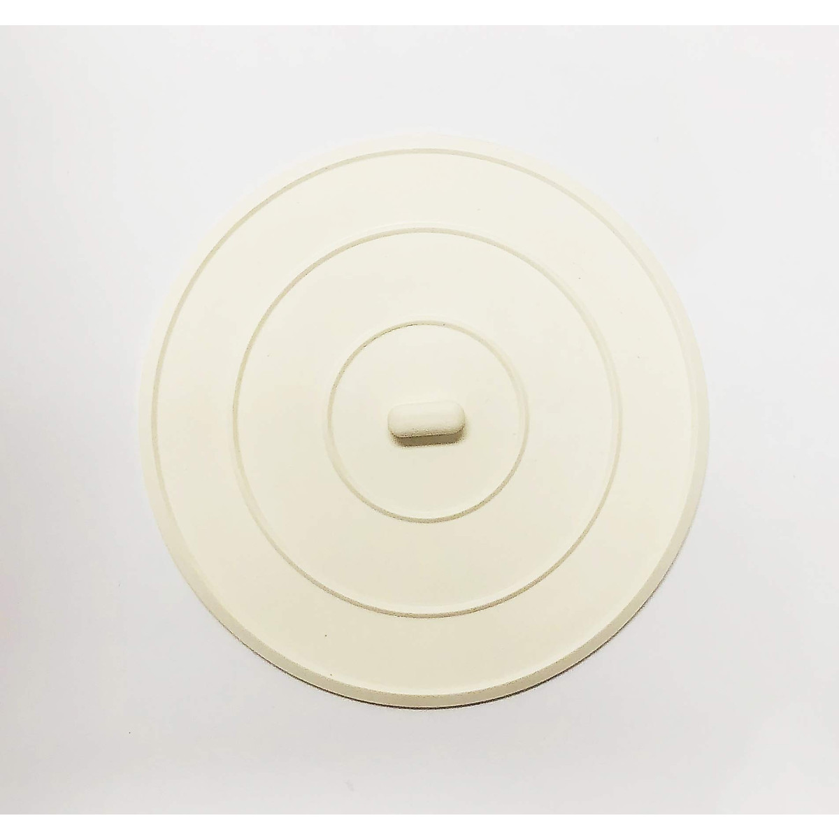 PF WATERWORKS PF0464 5" Universal Kitchen Sink Flat Suction Stopper, White-Fit All Design