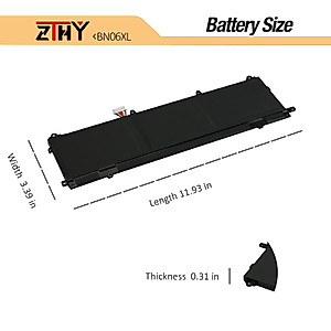 ZTHY BN06XL Battery Replacement for HP Spectre X360 15-EB000 15T-EB000 15t-eb100 15-EB0XXX 15-EB0025TX 15-EB0035TX 15-EB0053TX 15-eb0011NA 15-eb0042NB 15-eb0785NG BN06072XL L68235-1C1 TPN-Q226