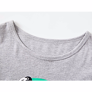 Tebbis Girls Fall Tropical Flamingo Tie Dye Pajamas Soft Cotton PJ Long Set for Tweens & Teens Size 16