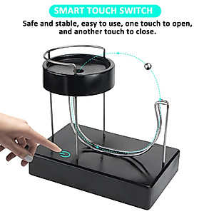 Kinetic Art Perpetual Motion Machine，Silence Physical Balance Kinetic Energy Model Swinging Levitating Ball, Decompression Cycle Ornaments, Children's Adult Art Craft Decoration，New Upgrade