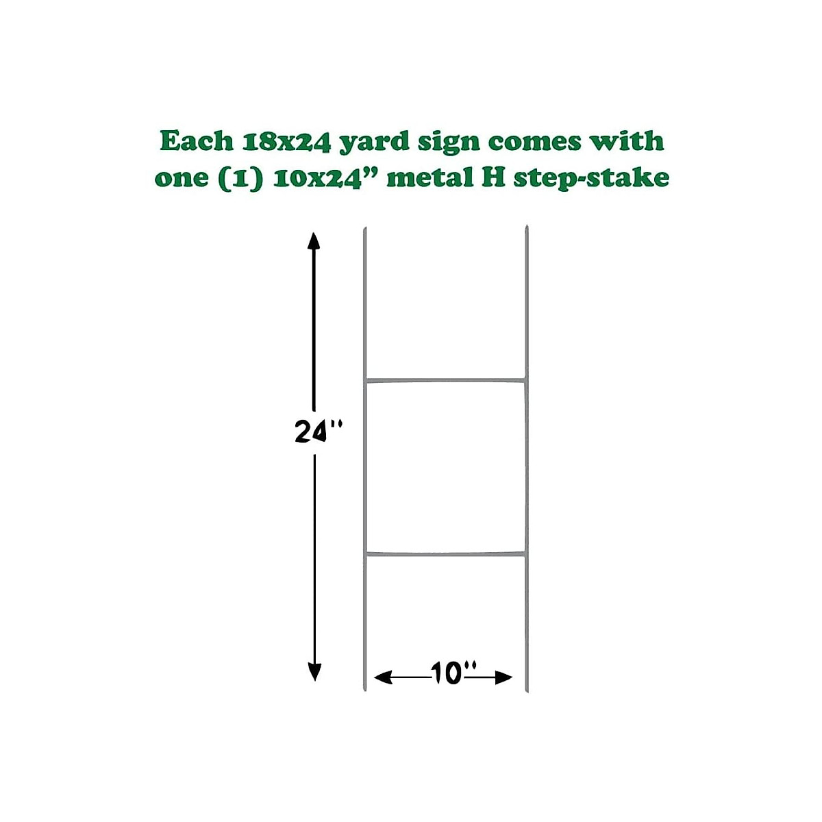 CUSTOM For Rent By Owner 18x24" Yard Sign, Double Sided, Metal Stake Included, by Moonlight4225