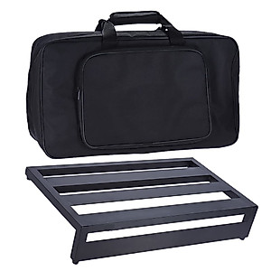 SIMBAE Aluminum Alloy Pedal Board DB-3 Portable Guitar Effect Pedal Board Pedalboard Aluminum Alloy with Carrying Bag Pedals Mounting Tapes