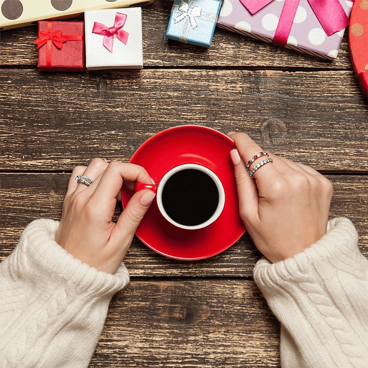 Bling Jewelry Cubic Zirconia Pink White Alternating Stackable CZ Eternity Ring For Women For Teen Simulated Topaz Sterling Silver