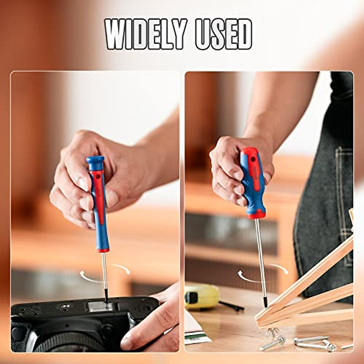 XJX 21-Piece Magnetic Screwdriver Set, Precision Screwdriver Set Phillips/Slotted/Torx Screwdriver Set Professional Cushion Grip Screw Driver Set with Tester Screwdriver, Magnetizer