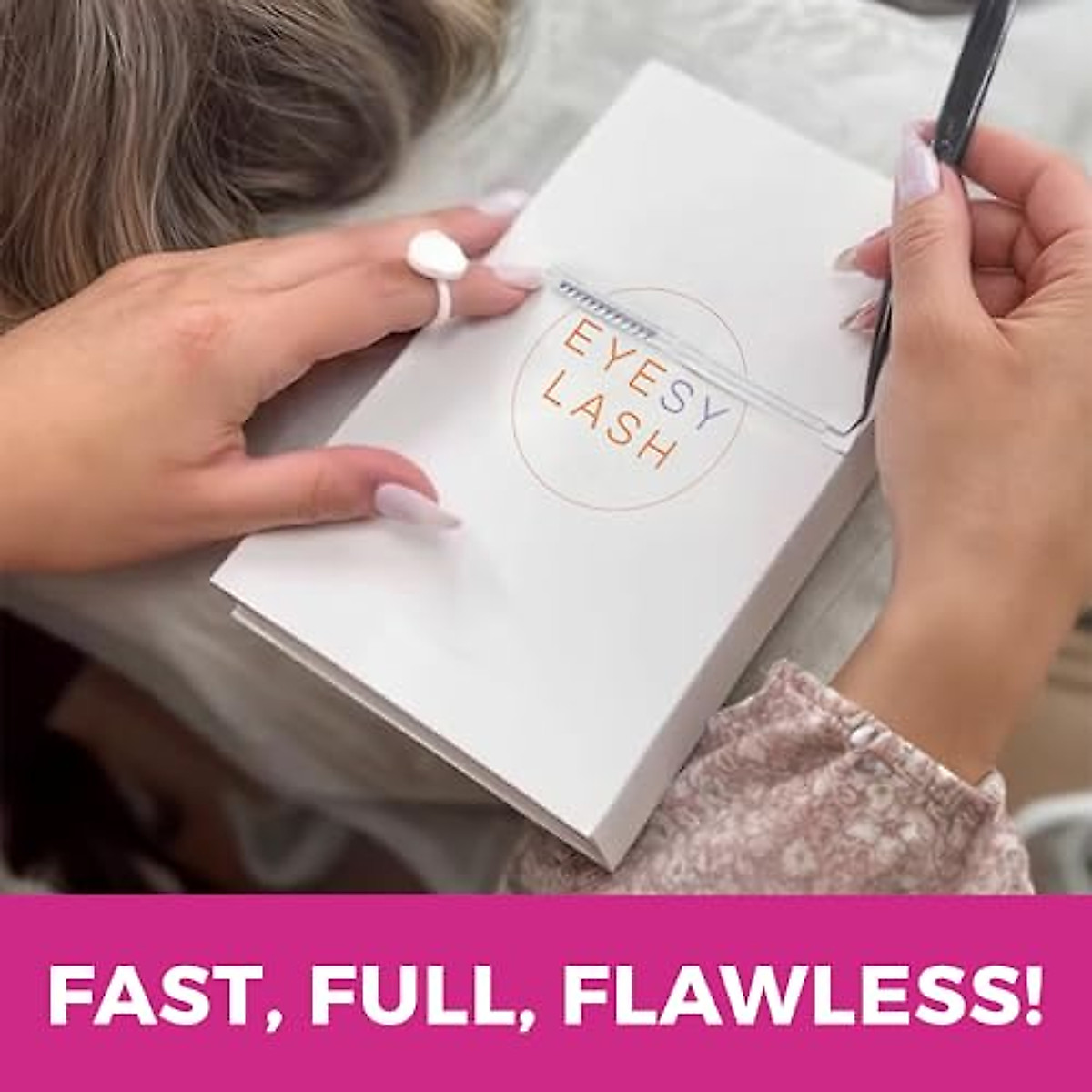 Eyesy Lash 1200 Easy Promade Fans - 5D 0.07 Curl C Mixed Lengths 8-16mm - Ultra Speed 40 Lines Eyelash Trays Volume Premade Lash Fans Handmade Pre Made Eyelash Extensions Fluffy Soft Pointy Base