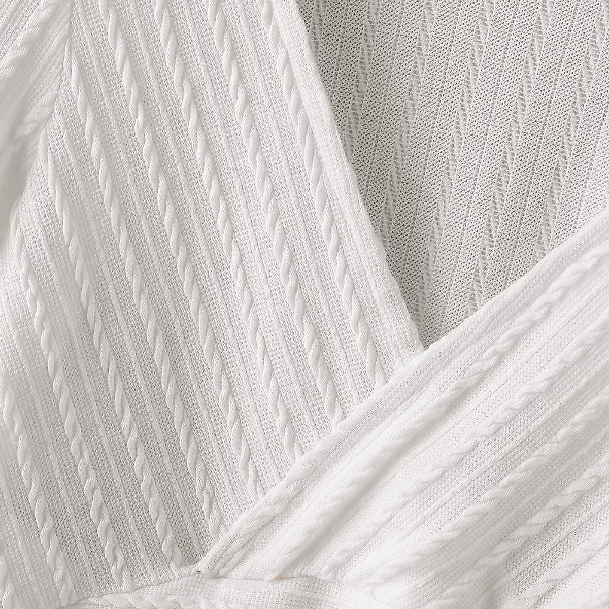 ZAFUL Women's Cross Wrap Ruched Plunge Deep V Neck Long Sleeve T Shirt Top