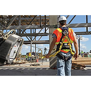 3M DBI-SALA EZ-Line 7605060 Retractable Horizontal Lifeline System, 60' Galvanized Cable, Built In Winch, Tension and Impact Indicators, Blue