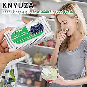 Refrigerator Deodorizer (Pack of 3 Fridge Deodorizers) - Activated Bamboo Charcoal Freezer and Refrigerator Deodorizer Odor Eliminator - Better than Baking Soda