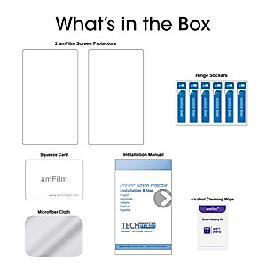 amFilm Anti-Glare Glass Screen Protector for Nintendo Switch Lite (2019) (2 Pack) (Matte)