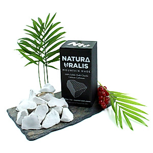 Natura Uralis Premium Belgorod Chalk Chunks | 7 oz of White Chalk Chunks - Amazing Crunch, Satisfying Earthy, Velvety and Firm Texture, ASMR Sensation, Natural Calcium Carbonate