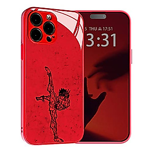 Akatxezy Baki Hanma Individual Anime Role Phone Case - Show Your Unique Taste - Manga Character Cover TPU Tempered Glass Shell for iPhone 15