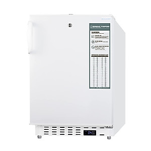 Summit Appliance ADA404REF 20" Wide Built-In All-Refrigerator, ADA Compliant, Factory-installed Lock, 3.32 cu.ft Capacity, Temperature & Open Door Alarms, Automatic Defrost, Adjustable Thermostat