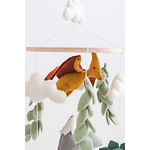 Dino Mobile, Dinosaur Theme Crib Mobile, Stegosaurus Brachiosaurus Triceratops Mobile Dinosaur Mobile Jungle Mobile Forest Mobile