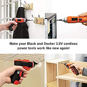 2 Pack 3.6V 3500mAh Replacement for Black and Decker Versapak Battery VP100 VP100C VP105 VP105C VP110 VP110C VP130 VP142 VP143 VP7240 Black and Decker Power Tools(Ni-MH Battery)