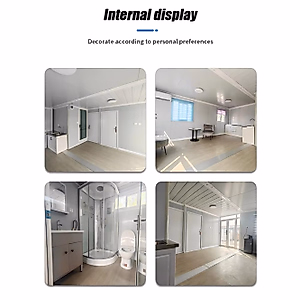 Expandable Tiny House 20ft/40ft Mobile Barn Home with Bathroom & Kitchen, Prefab Modular Cabin