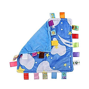 G-Tree Baby Boy Tags Security Blanket - Newborn Comforter Security Blanket, Tag Blanket Gift for Baby Boy - Starry Sky