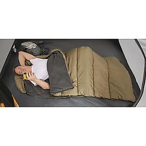 Guide Gear -15 Degree Fleece Lined Sleeping Bag for Adults and Kids Warm Winter Cold Weather Lightweight Portable for Camping, Backpacking, Hiking, Outdoors