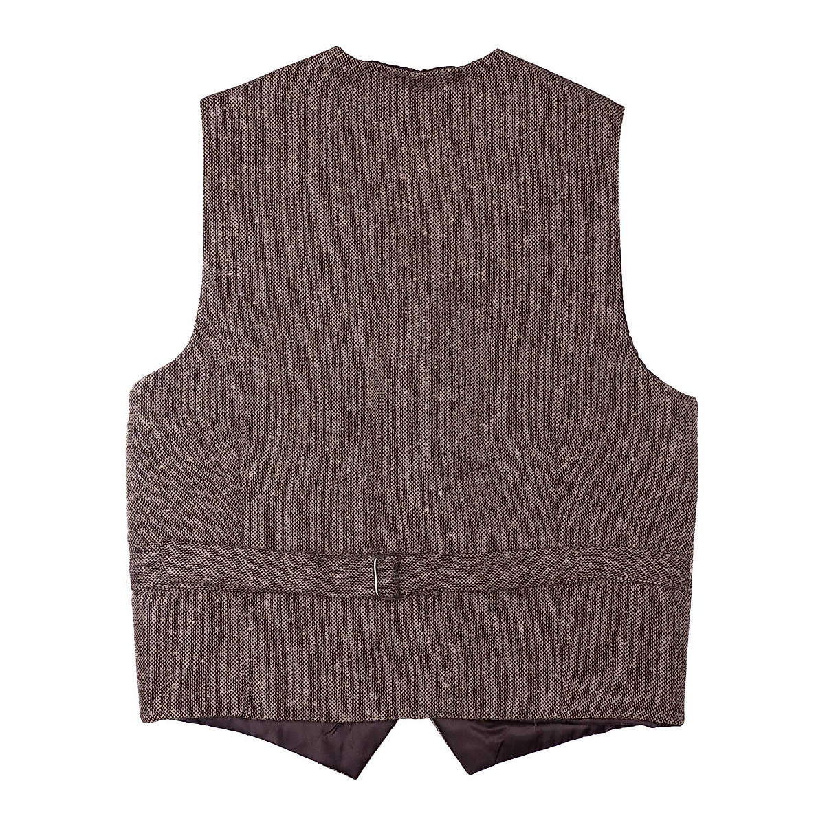 Born to Love Vest for Baby Toddler Kids Ring Bearer Pageboy Wedding Formal Herringbone Outfit Tan and Brown, 12 Years