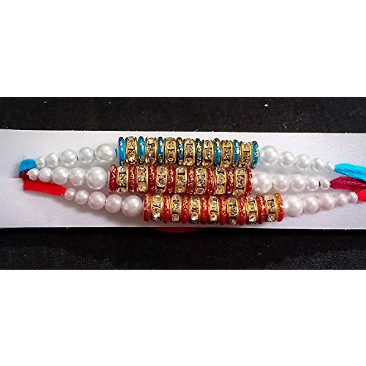 Set of Three Rakhi Thread,Designer Rakhi, Raksha bandhan Gift for Your Brother,Rakhi for Brother,Rakhi Bracelet,Rakhabandhan Rakhi,Rakshabandhan Festival(Multi Color Thread)
