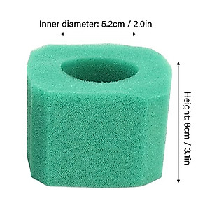 YYQTGG Pre Filter Sponges Foam, Effective Filtration 4pcs Reusable Washable Practical Filter Pump Cartridge Sponge for Fish Tanks for Bathrooms