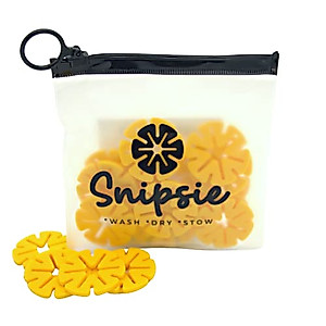 SNIPSIE Socks Holder Rings for Washing Machine - Silicone Laundry Essentials/Stocking and Sock Locks Laundry Organizer - 20 PCS (Yellow)