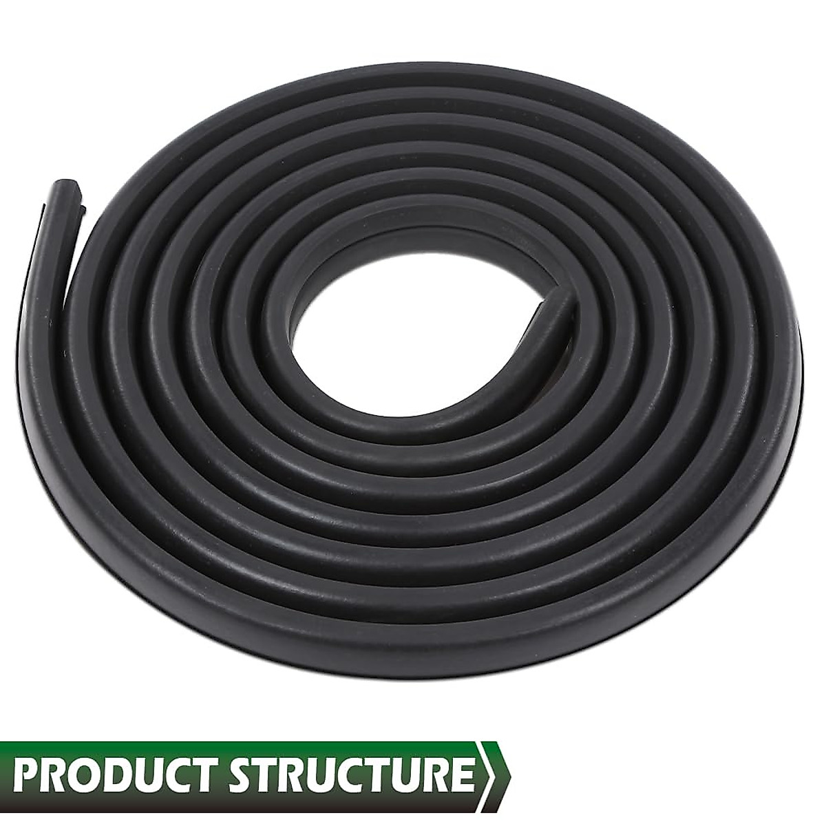 GRAND ORANGE Rubber Door Seal Weatherstrip Pair Compatible with Ford Bronco 1978-1979, Fits Ford F100 F150 F250 F350 Truck 1973-1979