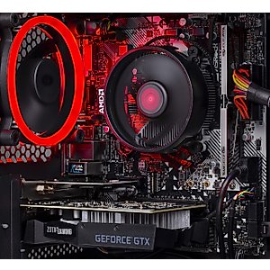 SkyTech Blaze II Gaming Computer PC Desktop – Ryzen 5 2600 6-Core 3.4 GHz, NVIDIA GeForce GTX 1660 Super 6G, 500G SSD, 16GB DDR4 3000MHz, RGB, AC WiFi, Windows 10 Home 64-bit