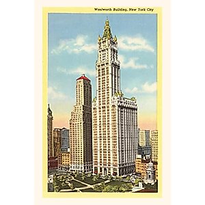 Vintage Journal Woolworth Building, New York City (Pocket Sized - Found Image Press Journals)