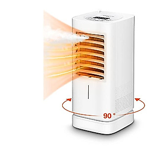 Outdoor Garden Heater Household Heater Desktop Small Electric Heater Heaters Ceramic Heating Mute Shaking Head Warm Fan Hot Fan Mini Space Patio Heater (Color : Gold, Size : AU)